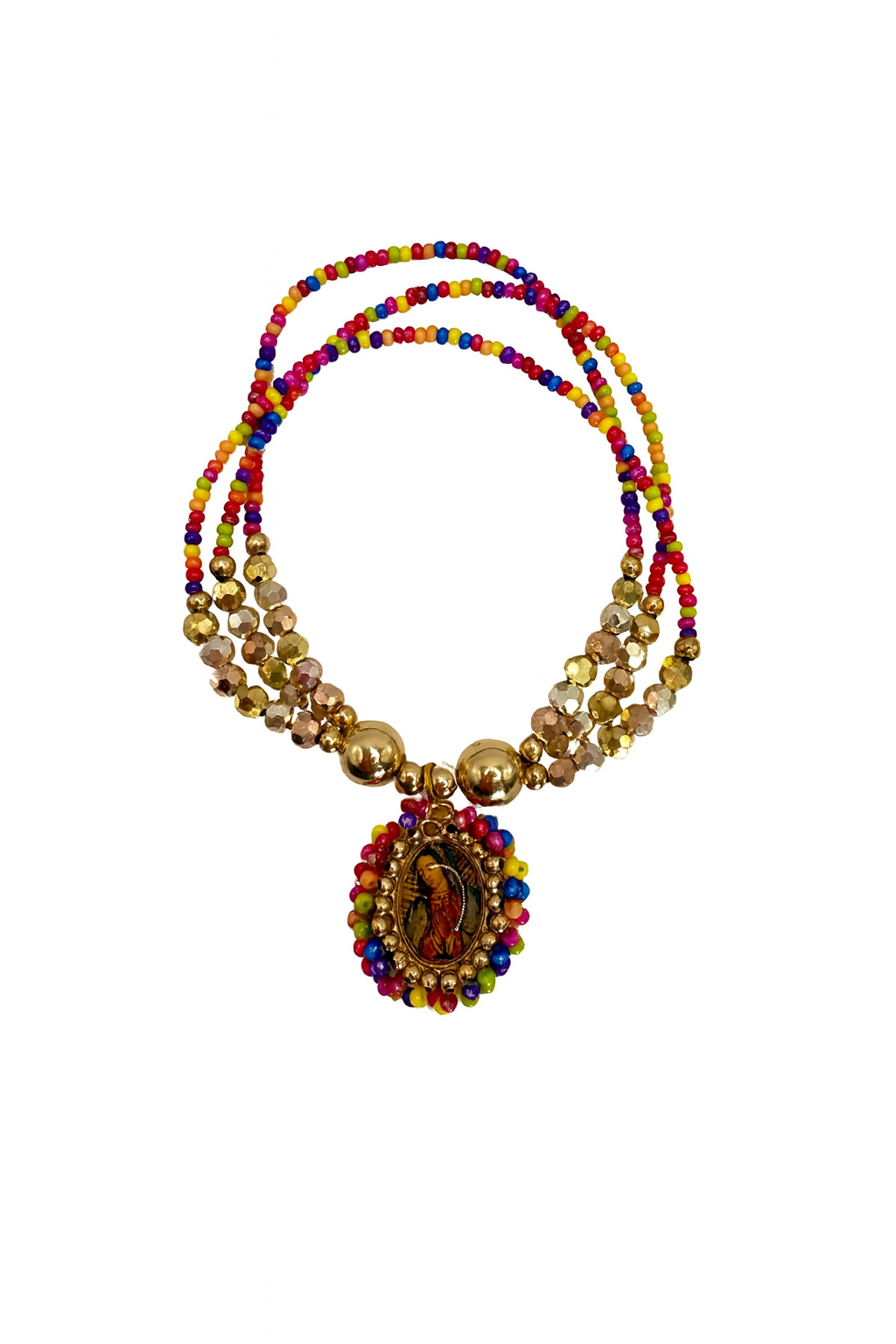PULSERA VIRGEN DE GUADALUPE TIPO ESCAPULARIO. – Joyería Holística
